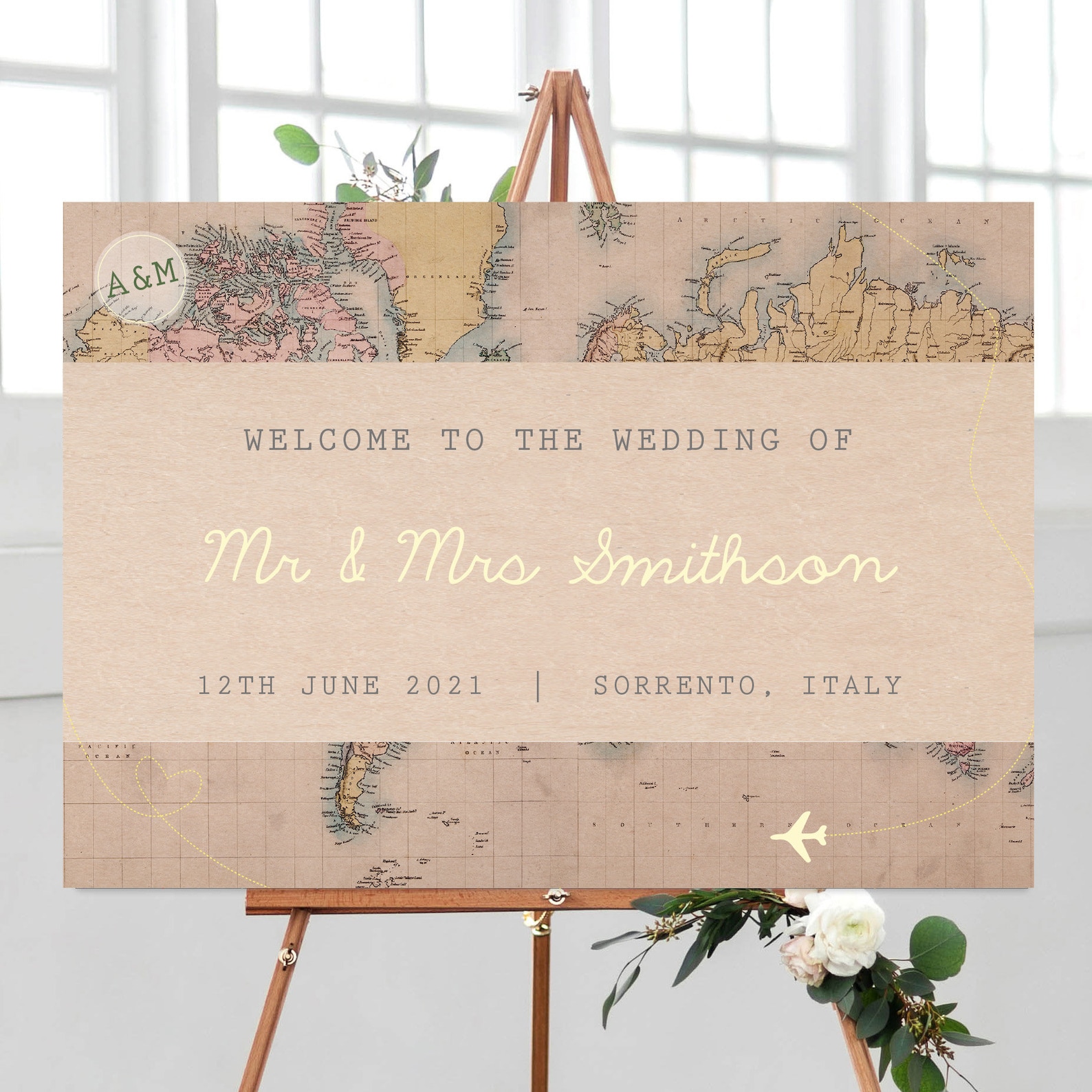Vintage Travel Map Table Plan | Travel Themed Wedding, Abroad Wedding ...