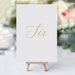 Elegant Gold Table Plan | Elegant Calligraphy Table Plan, White and ...