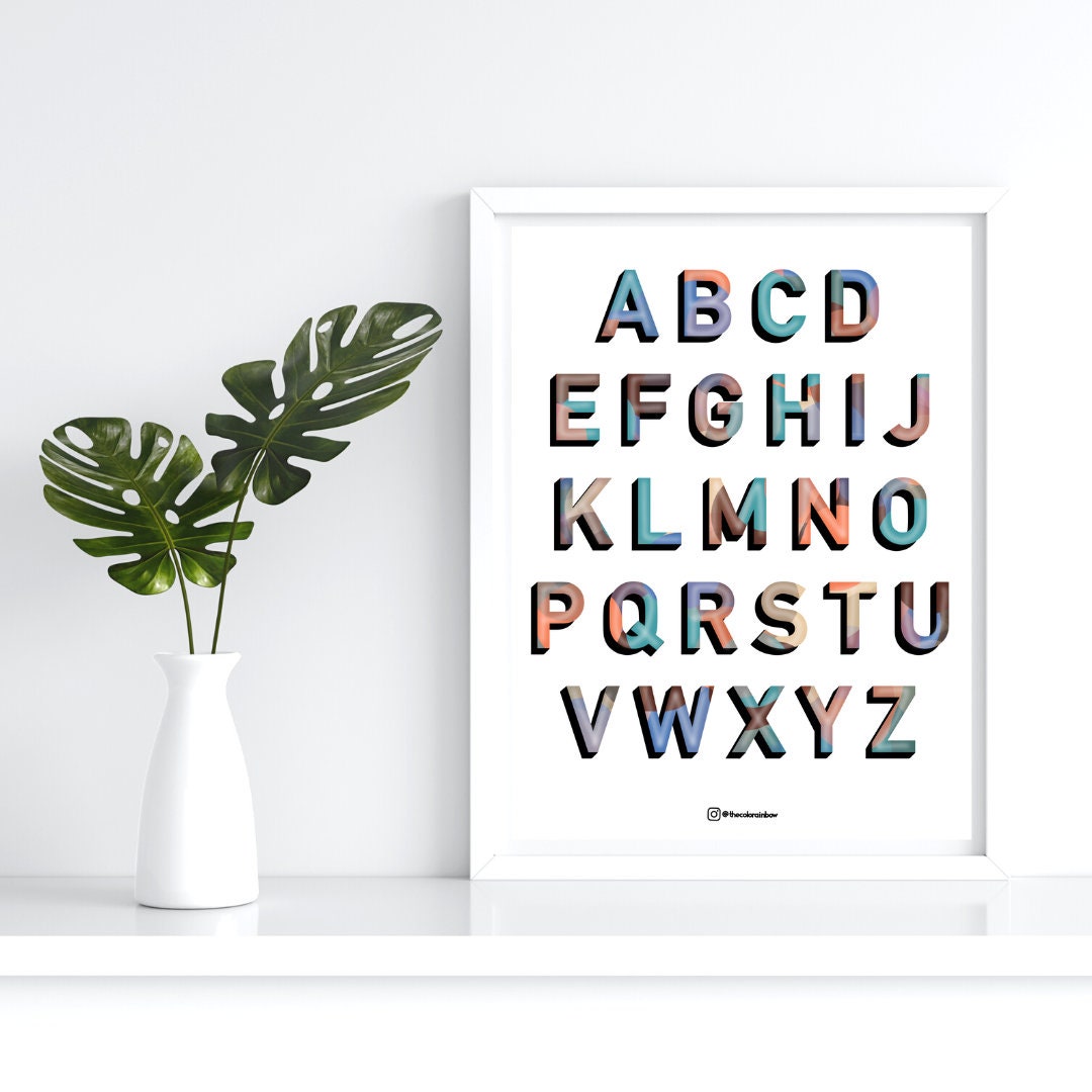 Printable Multiple Abcs- Digital Download Print - Etsy