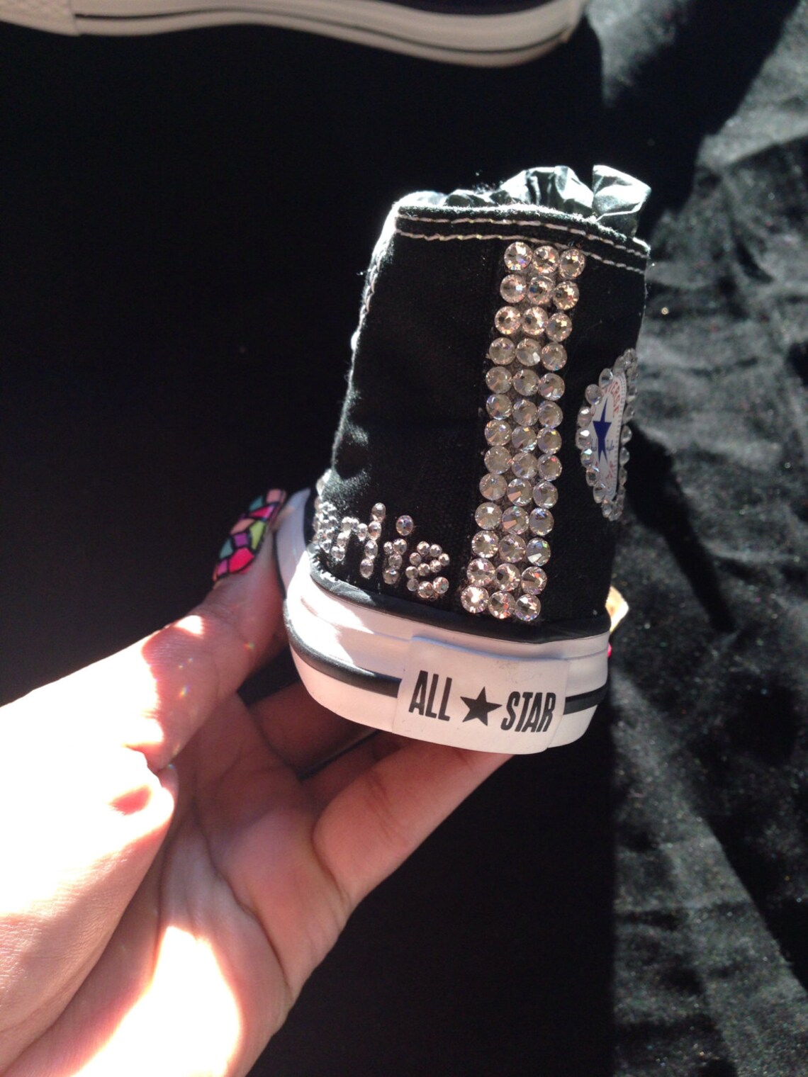 Blinged Out Converse TODDLER Size 2-10 - Etsy