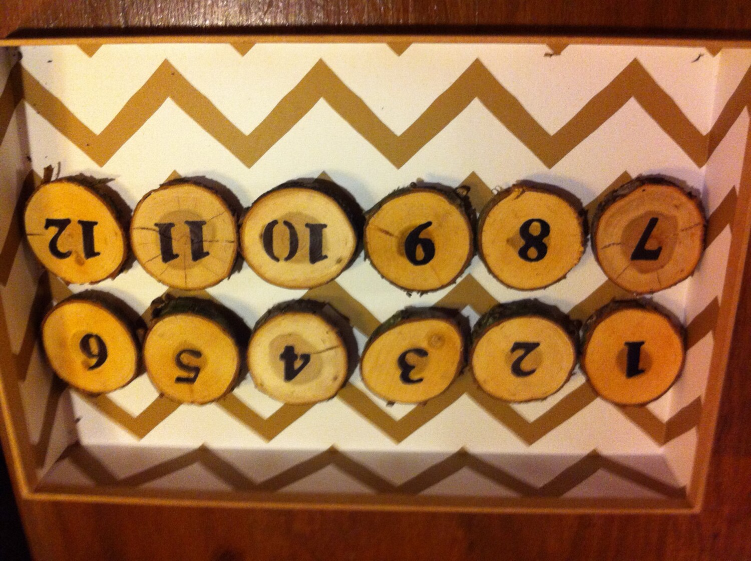 Number Magnets 1-12: Forest Cut Wood Slice Magnets 12 Letter Set - Etsy