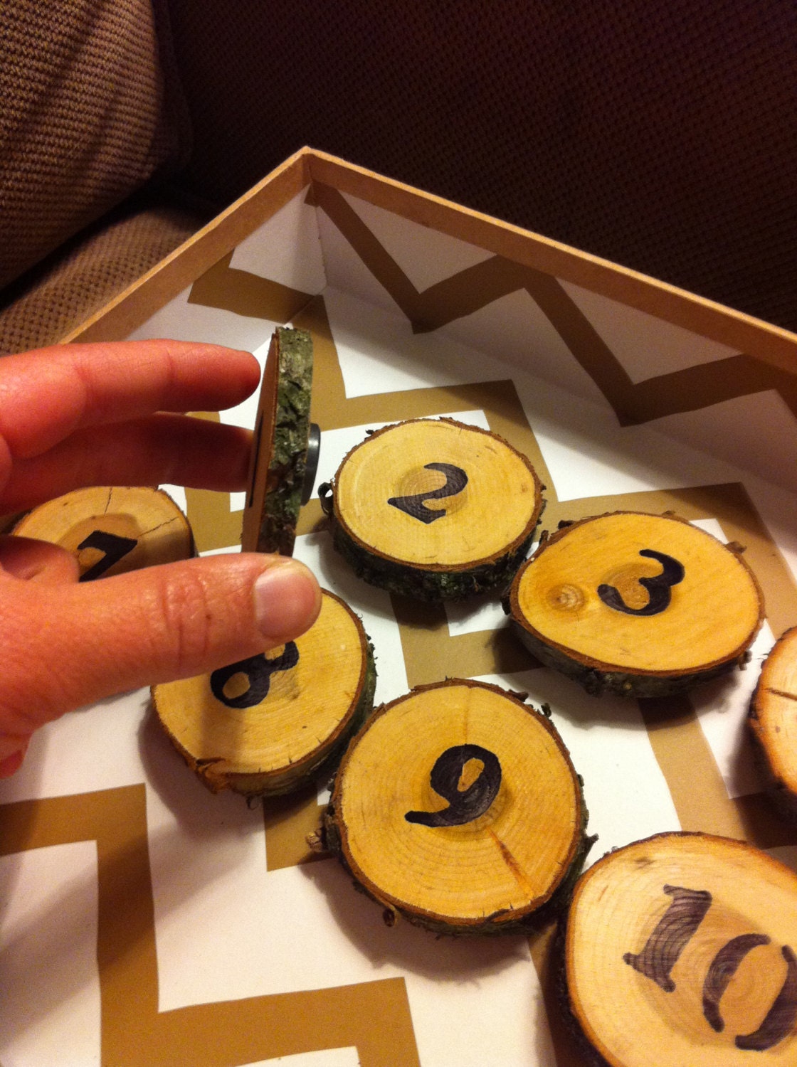 Number Magnets 1-12: Forest Cut Wood Slice Magnets 12 Letter Set - Etsy