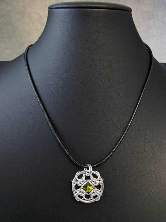 Forbidden Eye Chainmaille and Swarovski Pendant | Etsy