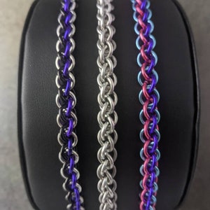 JPL3 (jens Pind Linkage 3) Weave Chainmaille Bracelet - Chunky Gauge - Etsy