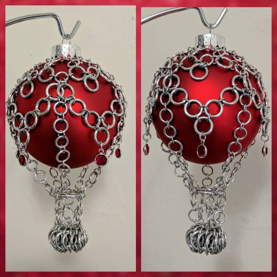 Chainmaille Hot Air Balloon Ornament Ball - Etsy