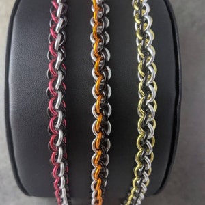 JPL3 (jens Pind Linkage 3) Weave Chainmaille Bracelet - Chunky Gauge - Etsy