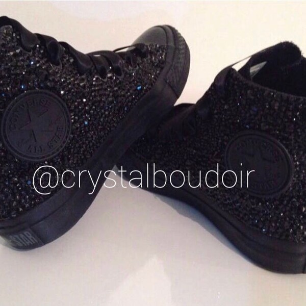 Black Converse - Etsy