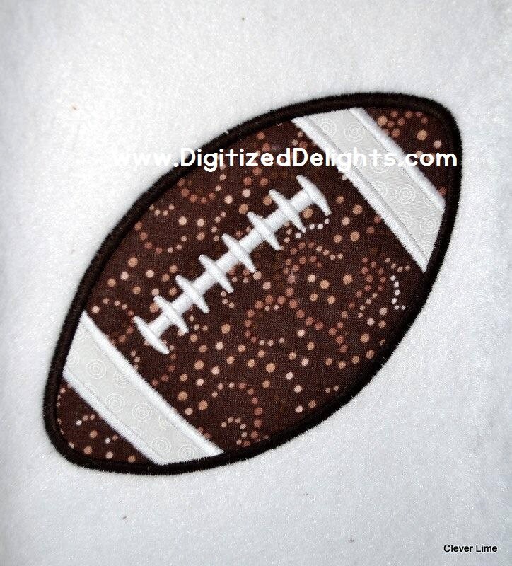 Basic Football Embroidery Applique Design for 3 Sizes - Etsy