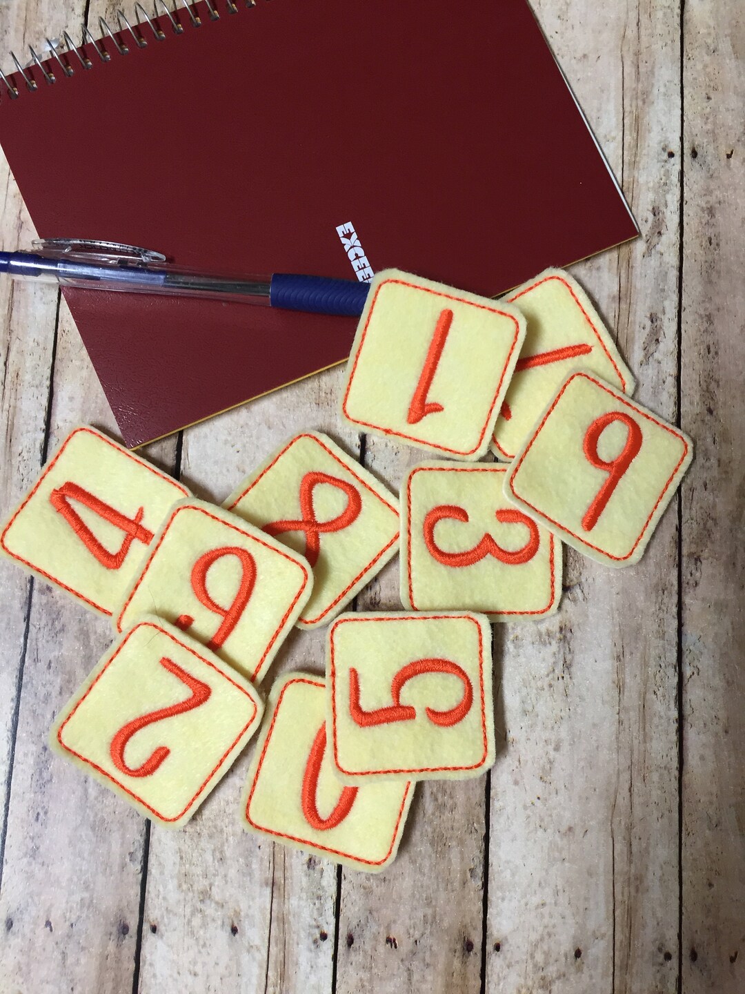 Numbers Tiles Felt Embroidery Design in the Hoop - Etsy