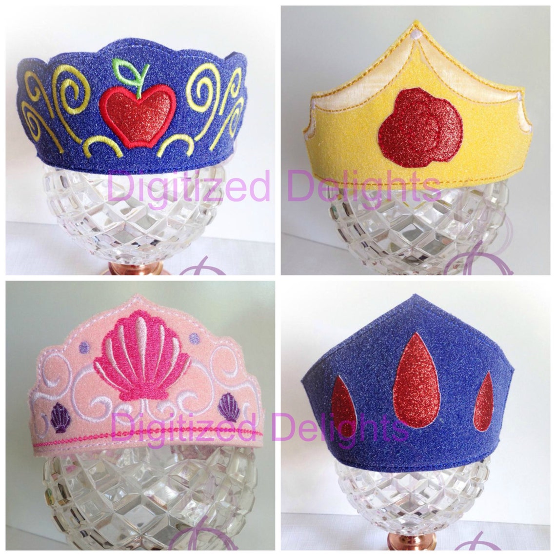 Package Crown Embroidery ITH Designs PDF Tutorial - Etsy