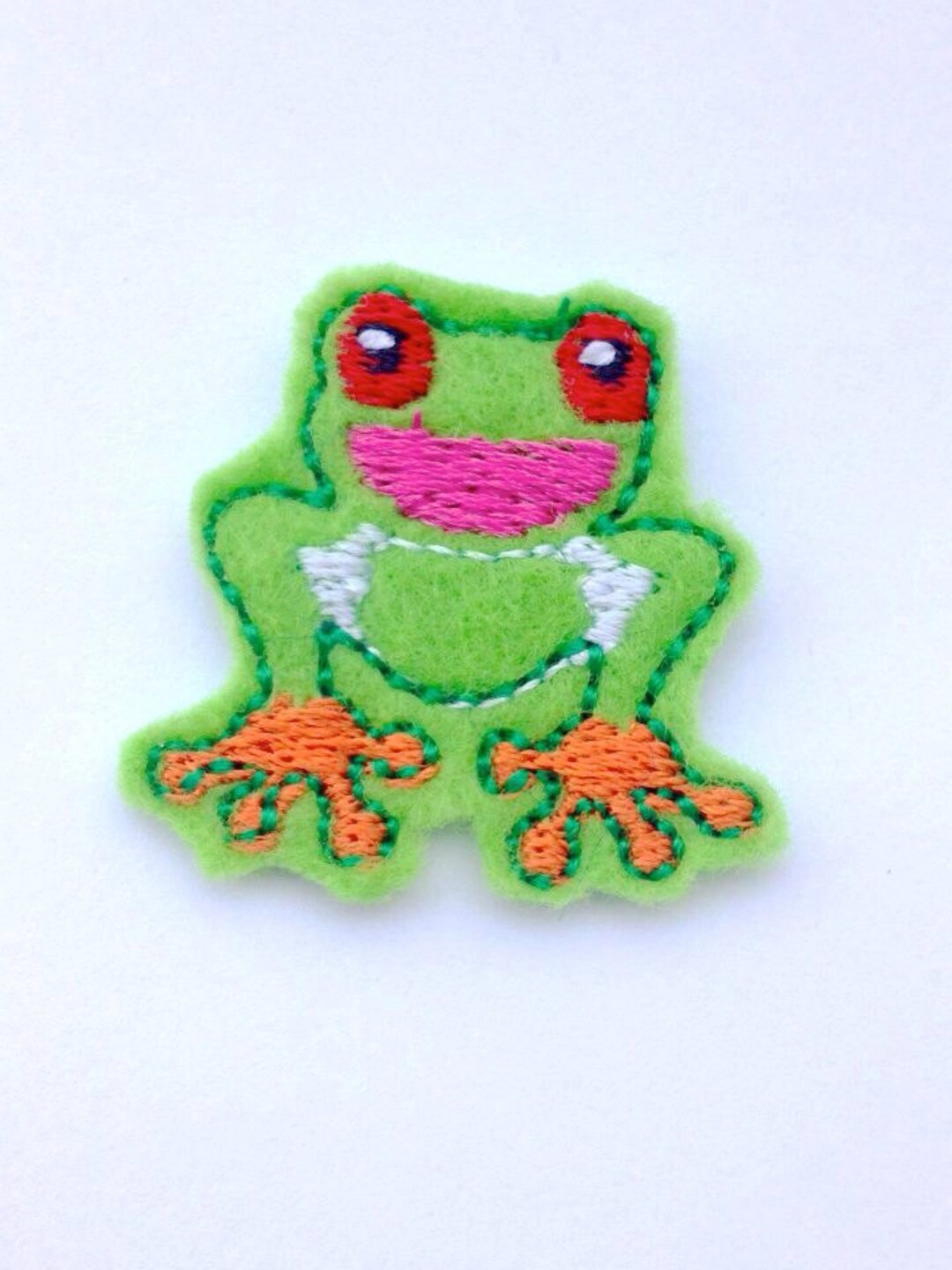 Tree Frog Embroidery ITH Felt Hairbow Design Instant Download - Etsy