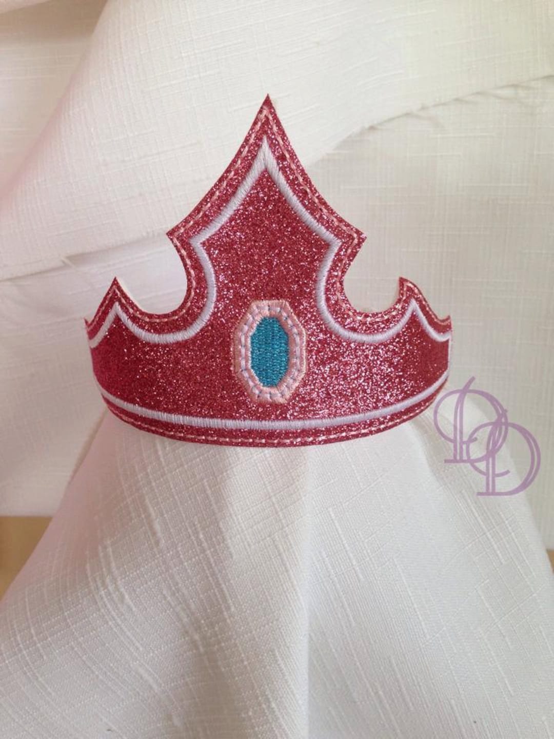 Beautiful Princess Gem Crown Embroidery ITH Design PDF Tutorial - Etsy