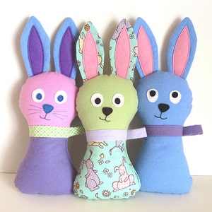 Stuffed Bunny Pattern Hoppy Loppy PDF Sewing Pattern Soft - Etsy