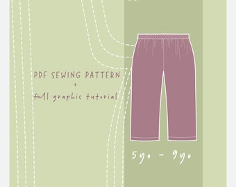 Family Pajama Pants Pattern easy Livin' and Sleepover - Etsy
