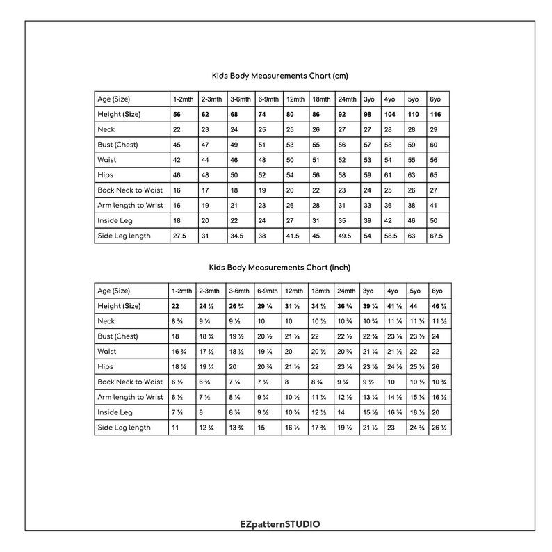 Top With Yoke PDF Sewing Pattern for Baby/toddler /SIZES: 3mth - Etsy