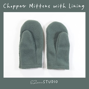 Chopper Mittens With Lining for Kids of All Sizes and Adults /10 SIZES ...