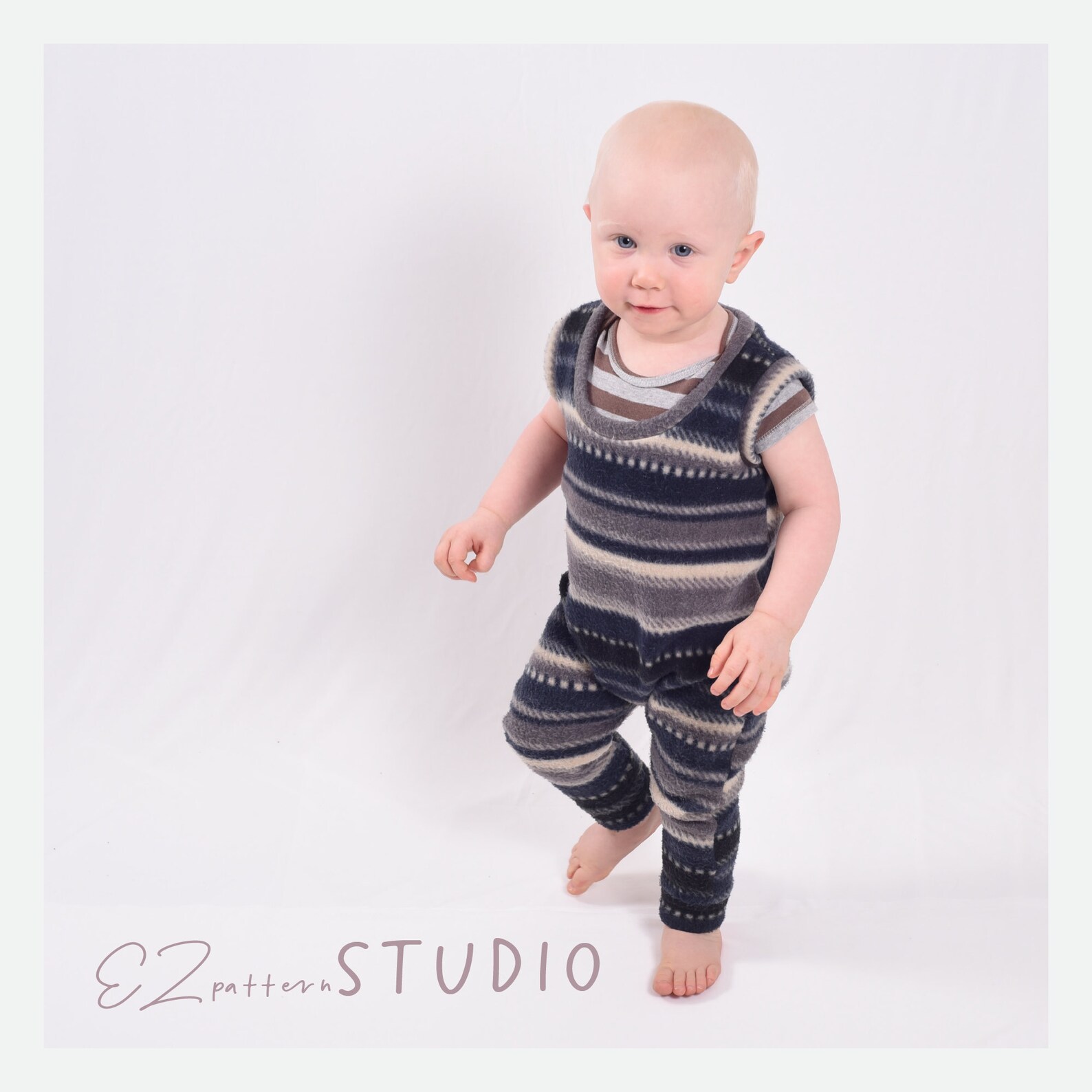 JERSEY Jumpsuit Sewing PDF Pattern for Baby/toddler // Kids - Etsy