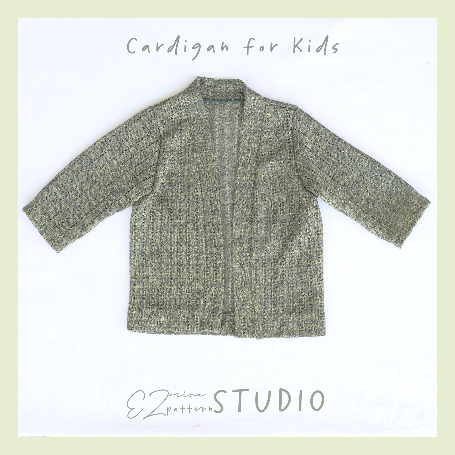 Cardigan PDF Sewing Pattern for Kids / 18 Mth 2 3 4 5 6 7 8 Yo / Easy ...