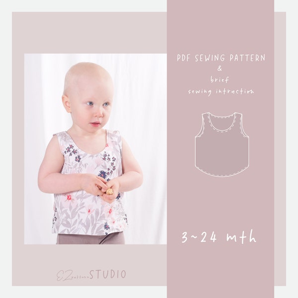Baby Girl Tank Top Sewing Patterns - Etsy