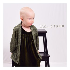 Cardigan PDF Sewing Pattern for Kids / 18 Mth 2 3 4 5 6 7 8 Yo / Easy ...