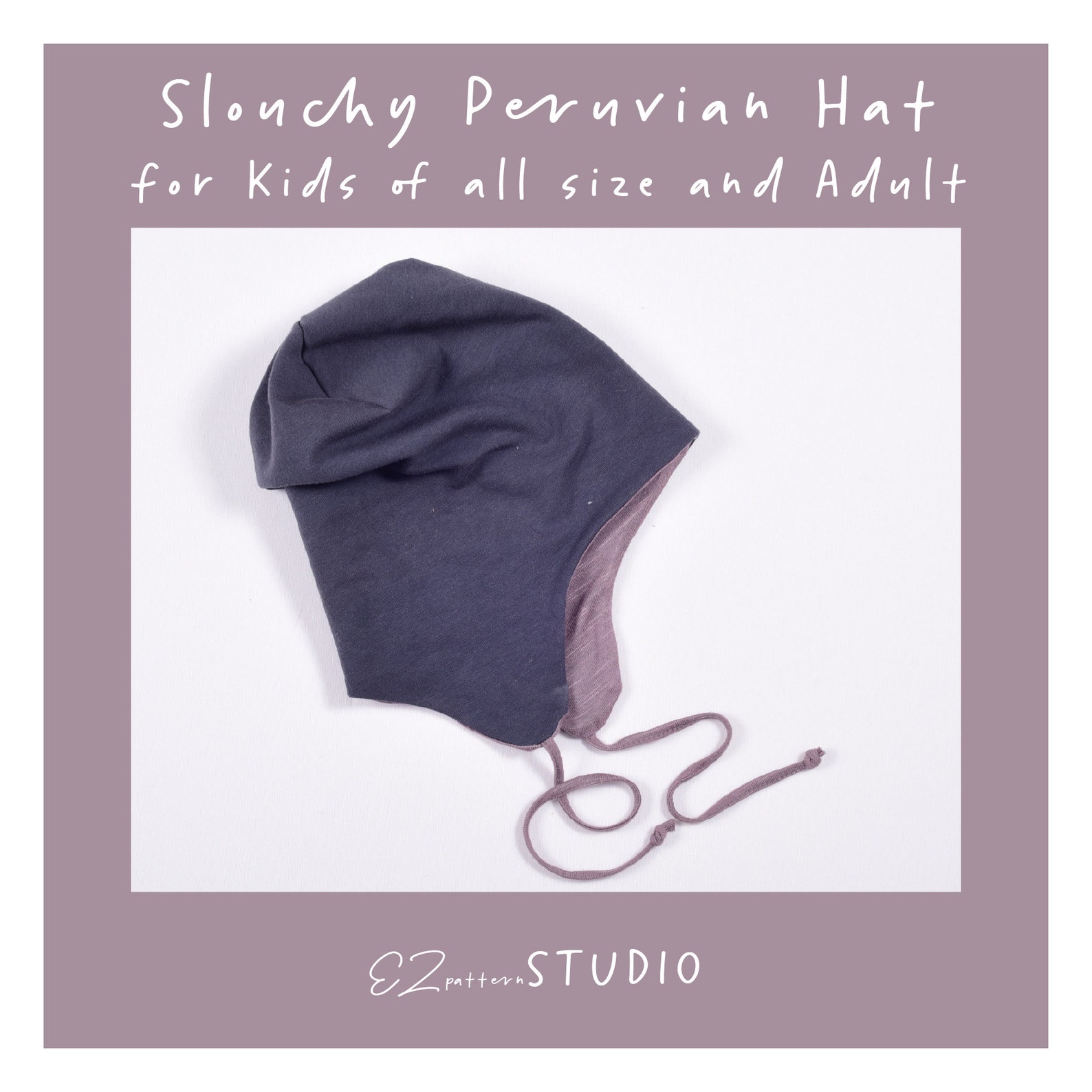 Slouchy Peruvian Hat PDF Sewing Pattern for Child/teen/adult - Etsy