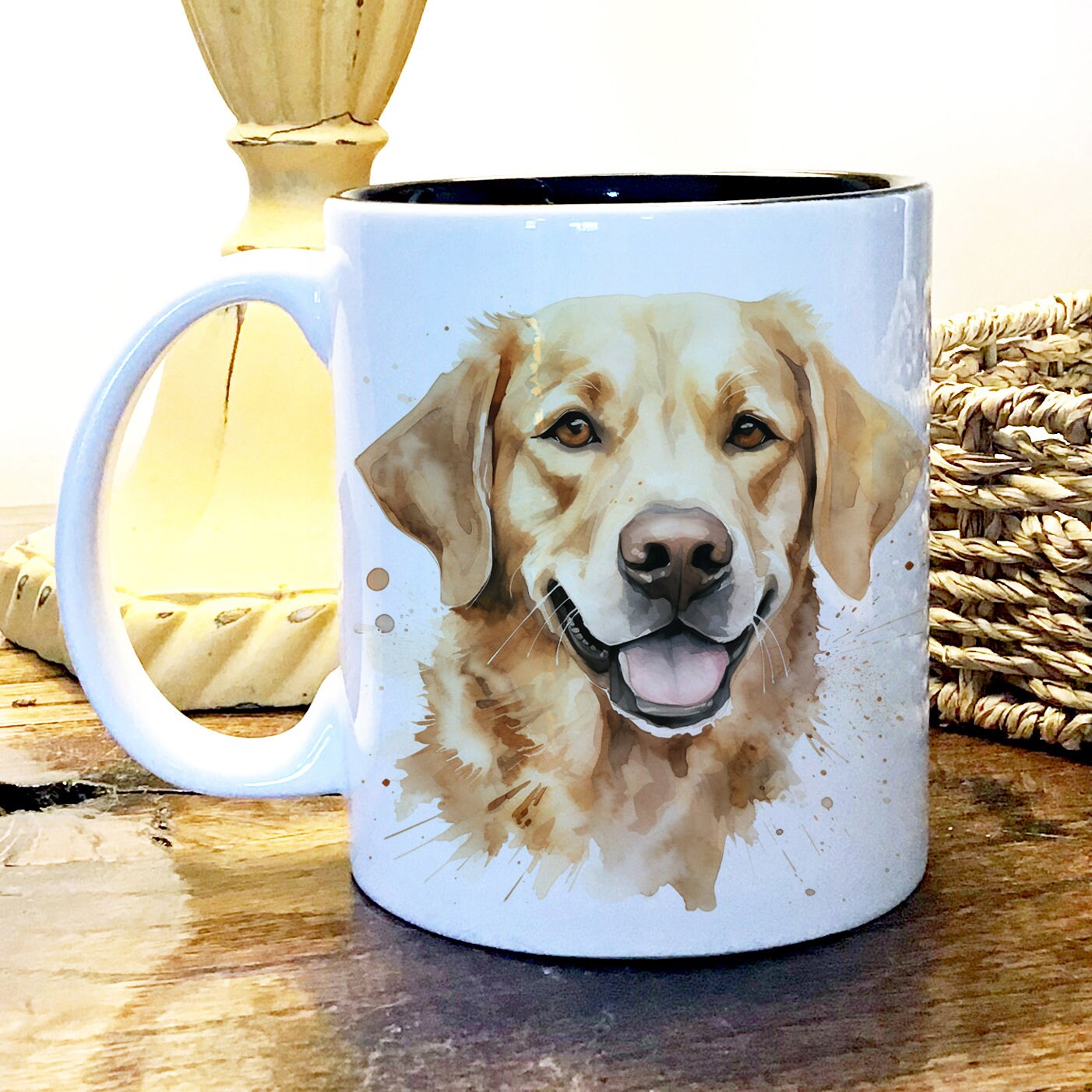 Labrador Mug, Choose Chocolate, Black or Yellow - FREE SHIPPING - Etsy