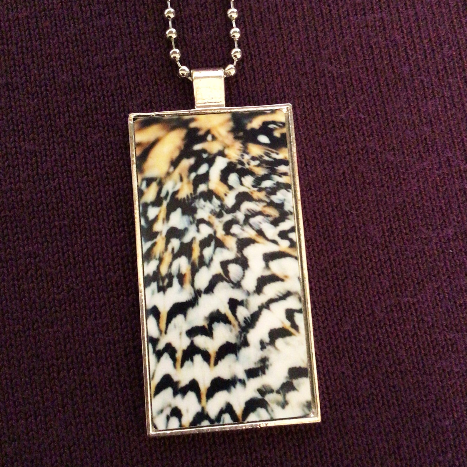 Bobwhite Quail Feathers Pendant With 30 Ball Chain - Etsy