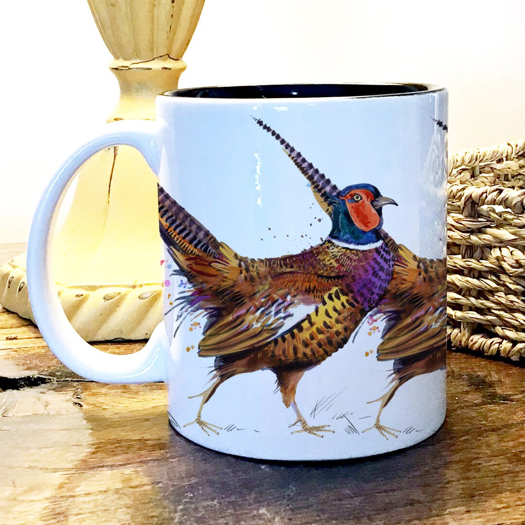 Pheasant Mug - FREE SHIPPING - Etsy