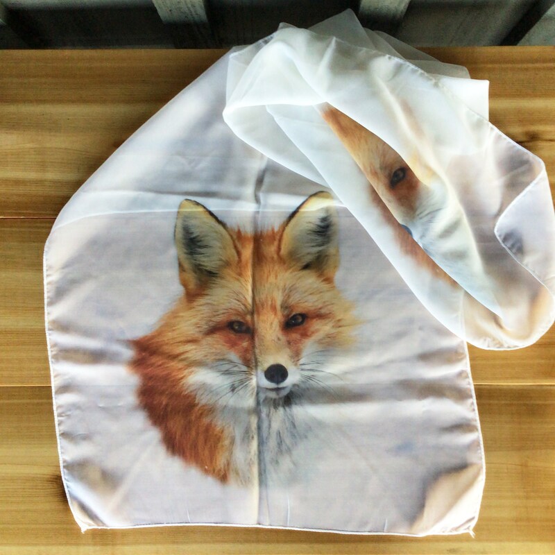 Red Fox Scarf - Etsy