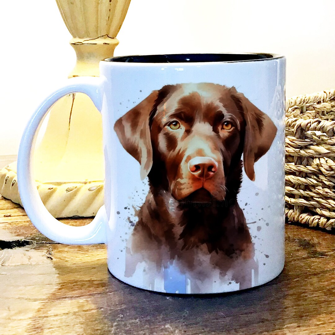 Labrador Mug, Choose Chocolate, Black or Yellow - FREE SHIPPING - Etsy