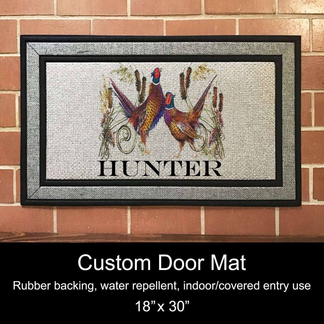 Custom Door Mat, 18 X 30 Pheasants - Etsy