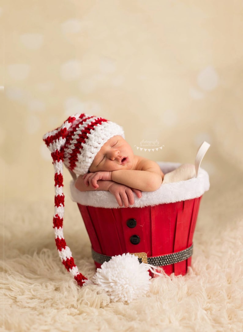 Christmas ELF STOCKING Hat Set Leg Warmers Christmas Photo | Etsy