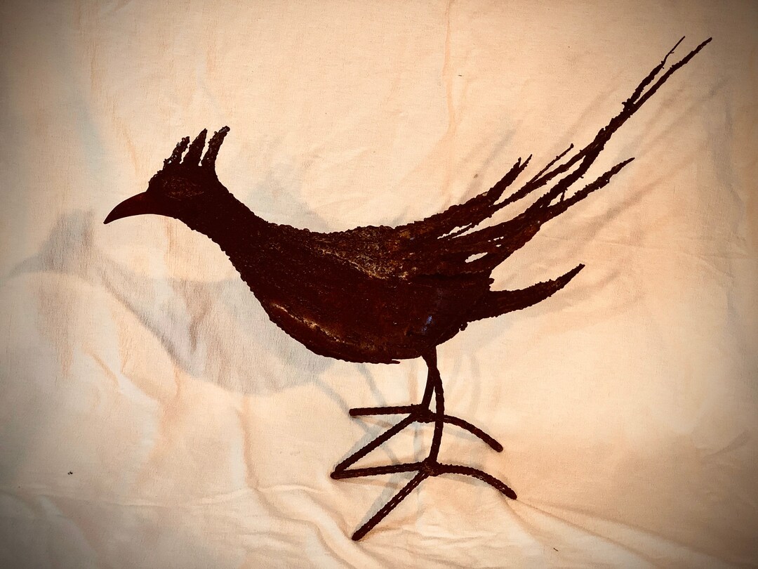 Metal Roadrunner Sculpture: Southwestern Garden Art, Desert Decor - Etsy