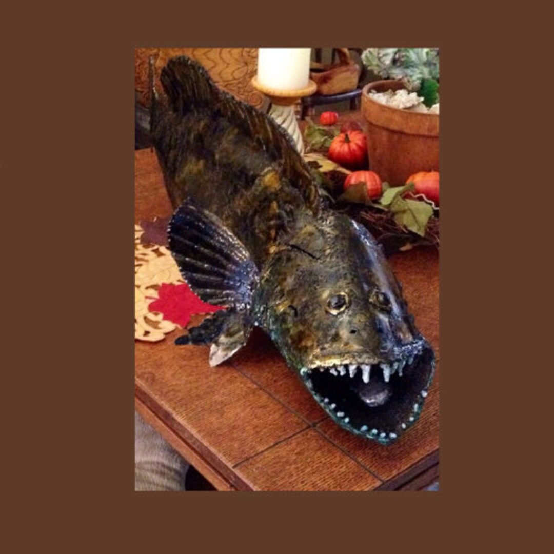 Lingcod Metal Sculpture, Fish Metal Art, Fisherman Gift, Angler Gift ...