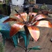 Lilly Custom Colored Stained Metal Sculpture, Lilly Flower, Lilly Metal ...
