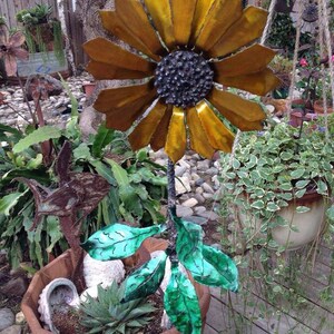 Sunflower Metal Art, Sunflower for Backyard, Yard Decor, Metal Flower ...