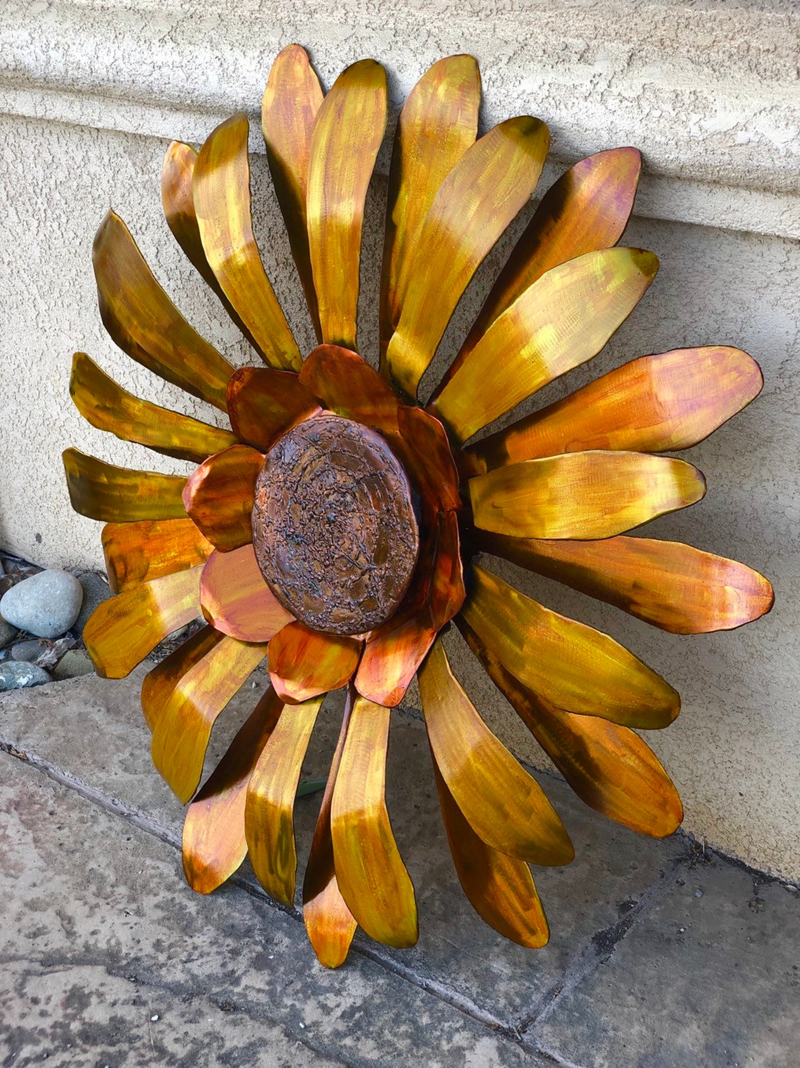 Multi Layer Sunflower Metal Sculpture, Metal Sunflower, Flower Metal ...