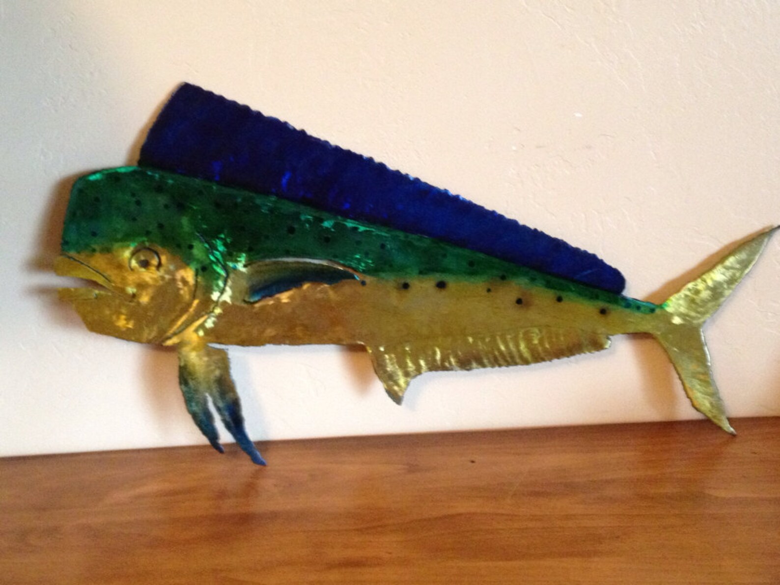 Mahi Mahi Metal Sculpture: Painted Ocean Art, Home & Yard Decor - Etsy