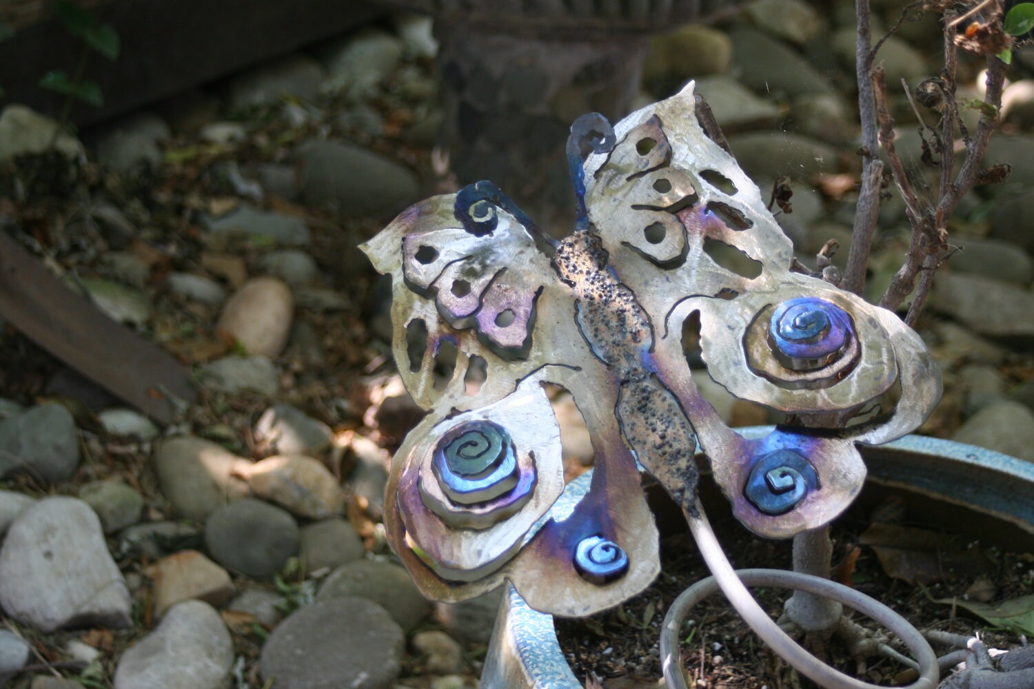 Custom Mariposas Escultura no Coloreada, Arte de la Mariposa del Metal ...