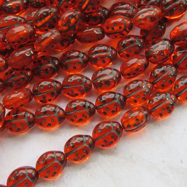 Ladybug Beads - Etsy