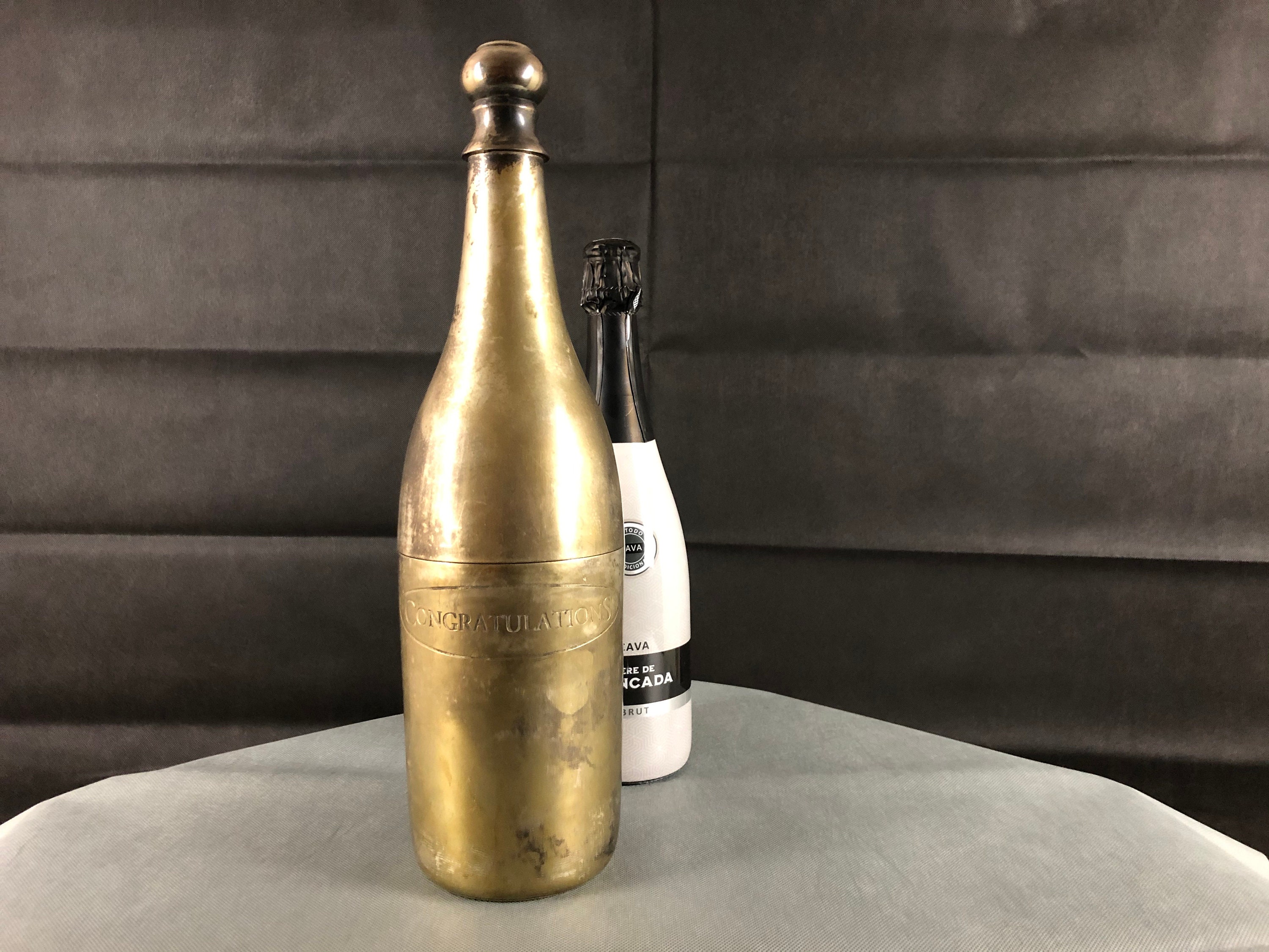 1950s Wedding Gift Congratulations Celebrations Champagne Cooler Flask ...