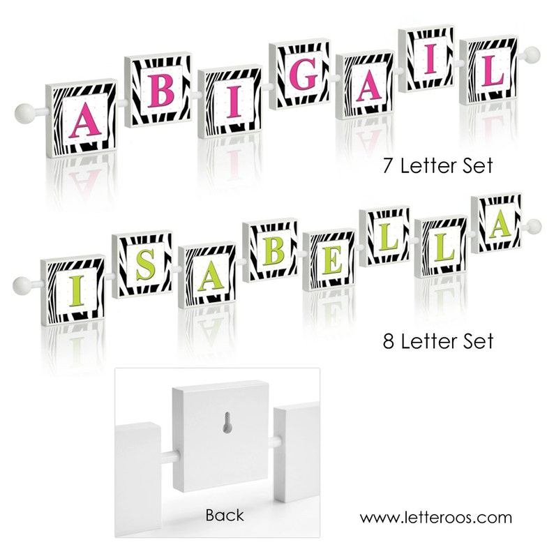 Cartas de pared cebra rayas populares niñas colores azul rosa ...