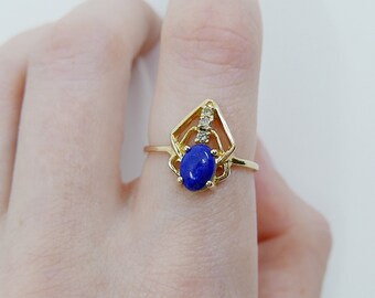 Lapis Scarab Ring - Etsy