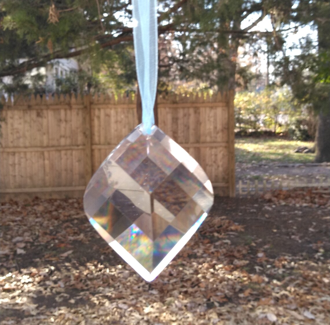 Large clear Sun Catcher suncatchercrystal beadedwindow | Etsy