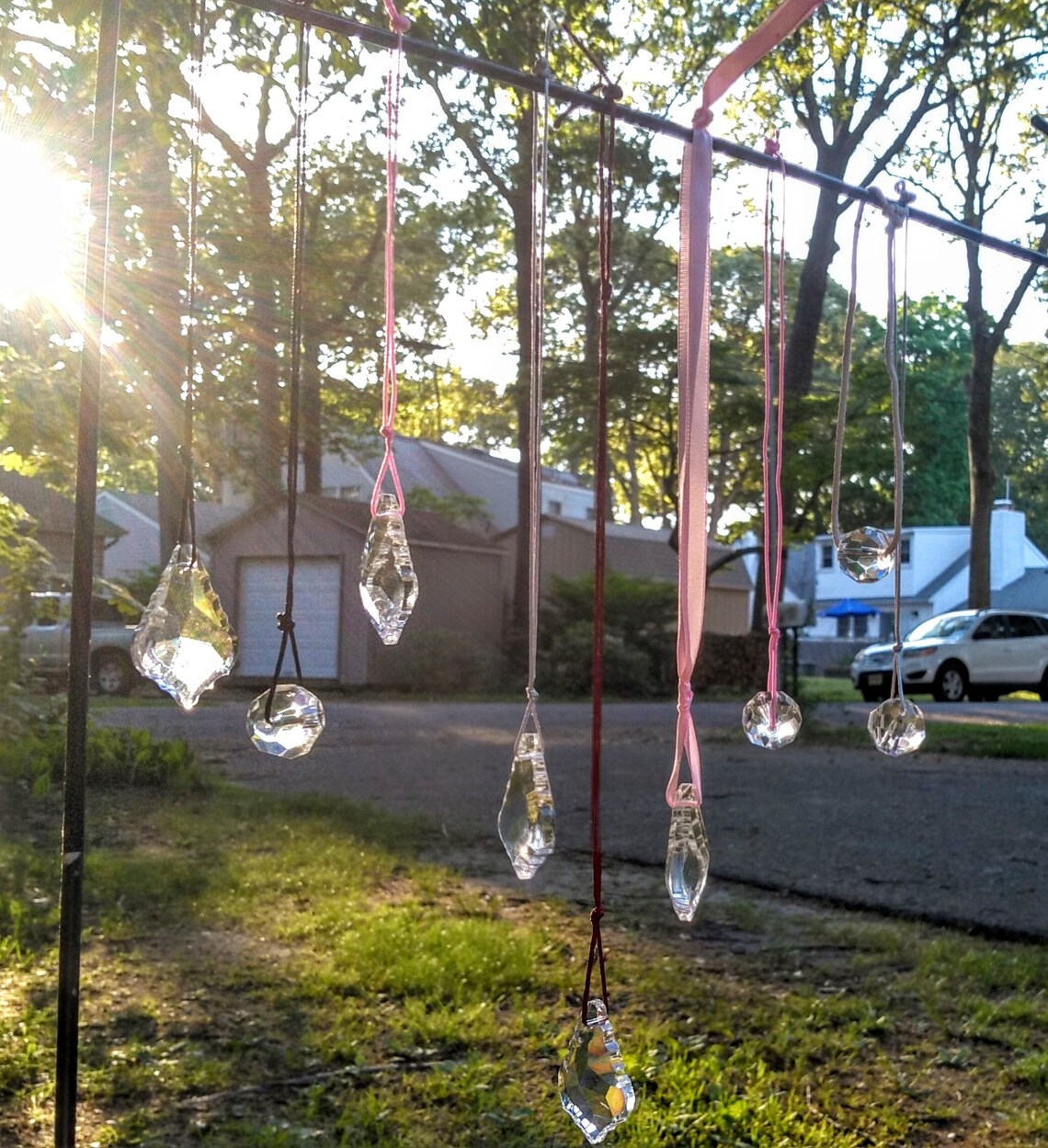 Single crystal Strand Sun Catcher suncatcher window art | Etsy