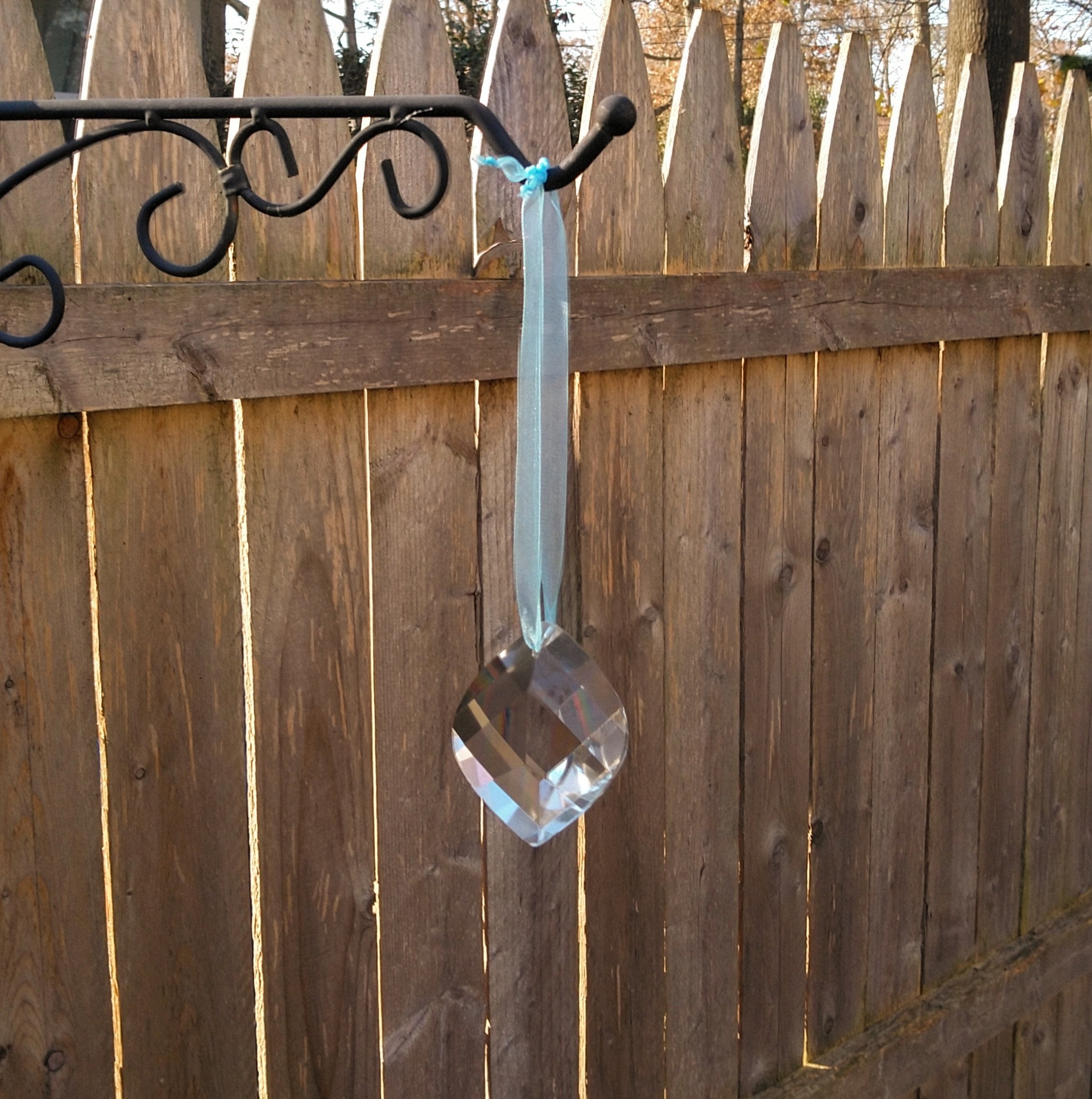 Large clear Sun Catcher suncatchercrystal beadedwindow | Etsy