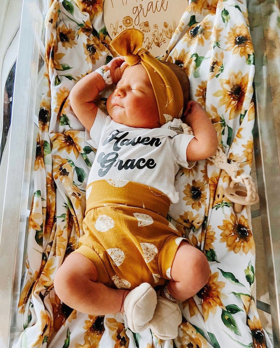 Fall Baby Girl Coming Home Outfit Newborn Girl Coming Home Outfit Baby ...