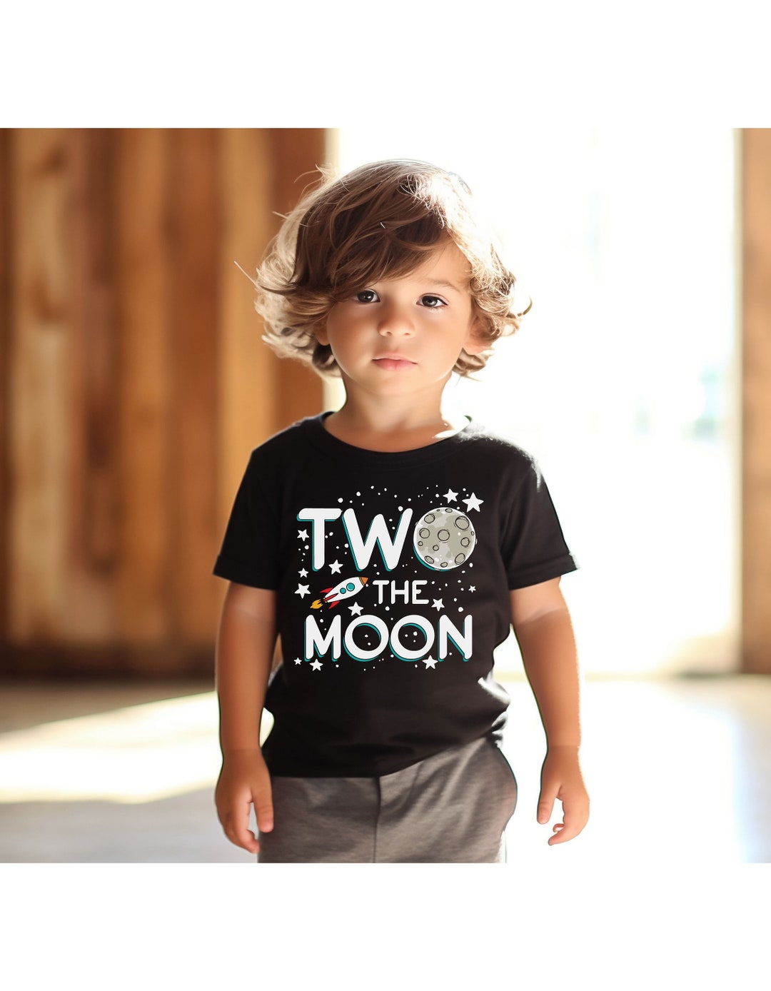 Two the Moon Toddler Shirt Two the Moon Birthday Shirt-second Birthday ...