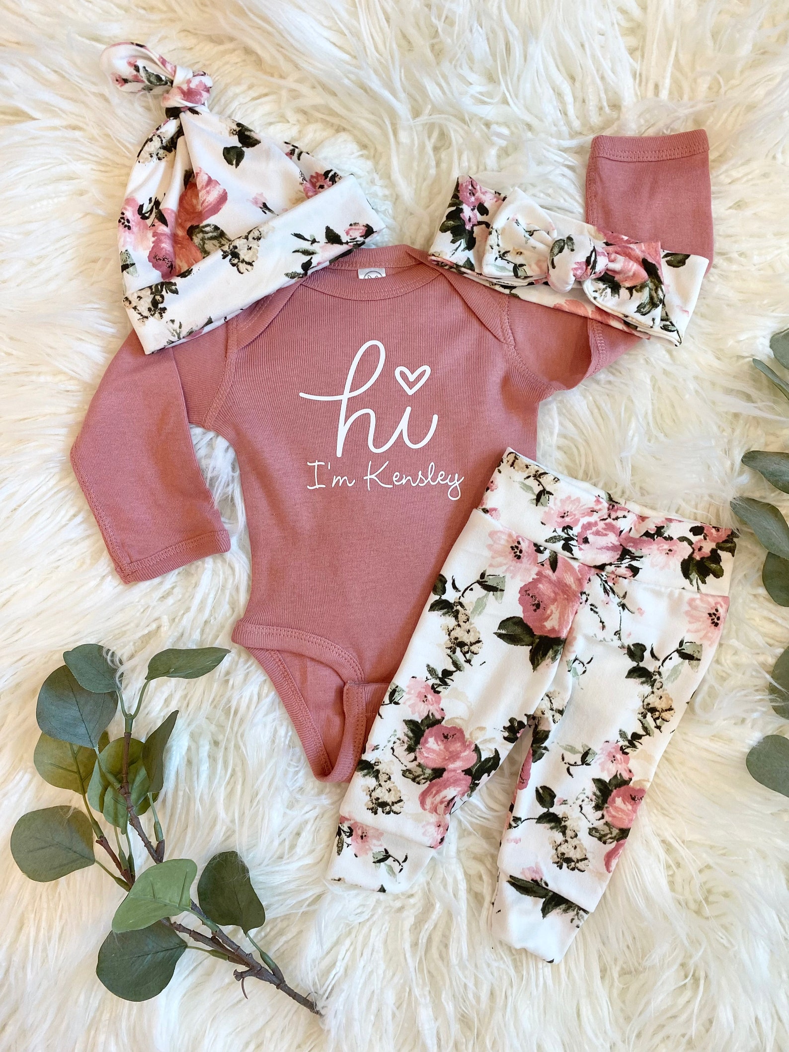 Baby Girl Coming Home Outfit Newborn Take Home Outfit - Etsy