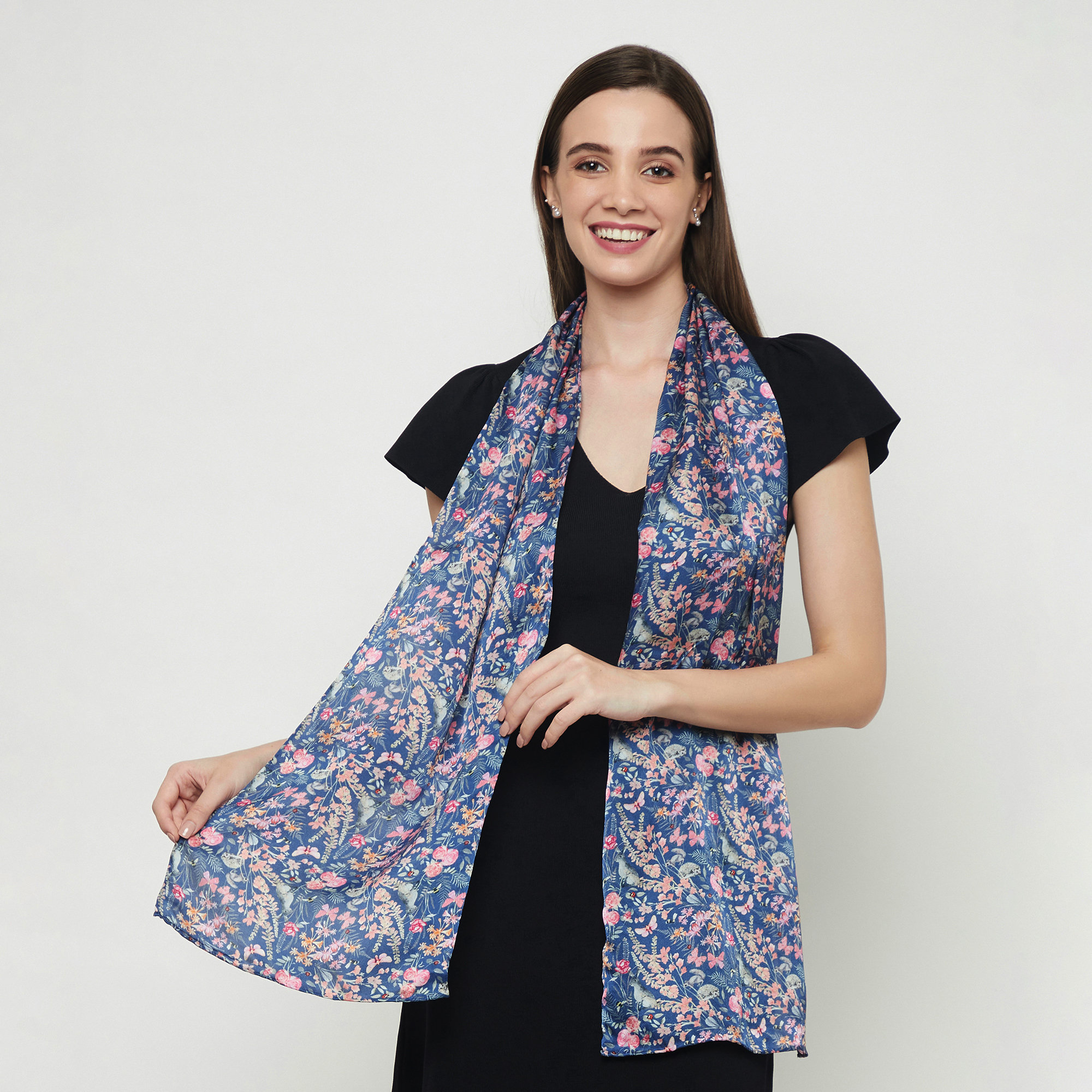 100% Silk Scarf Neck Scarf long silk scarf Scarf Women | Etsy